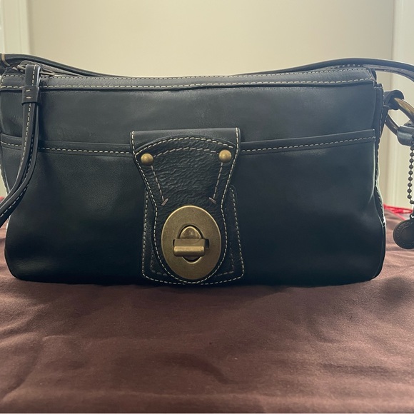 Coach | Bags | Vintage Coach Legacy Black Leather Shoulder Bag | Poshmark
